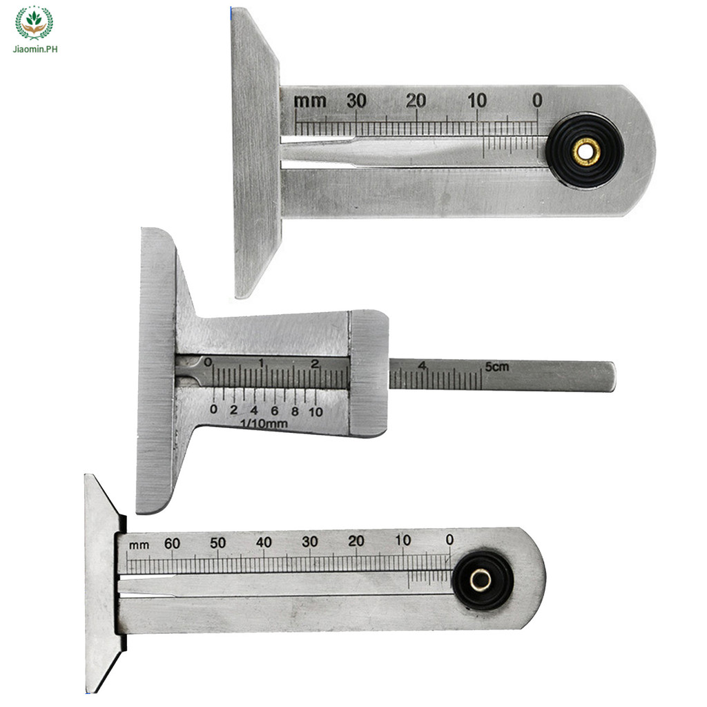 YJ Stainless Steel Car Tire Tire Tread Depth Gauge Caliper Caliper ...