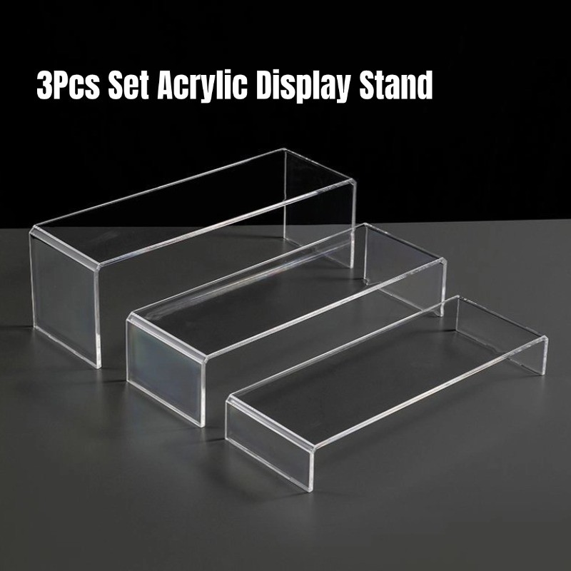 3Pcs Acrylic Display Stand U-shaped Stand Layered Partition Desktop ...