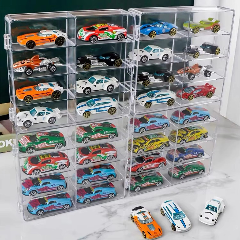 Toy Cars Acrylic Display Case Clear Showcase Cabinet Storage Box for ...