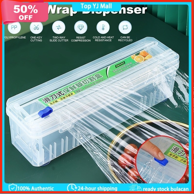 35CM Cling Wrap Dispenser Cling Film Cutting Box Food Wrap Dispenser ...