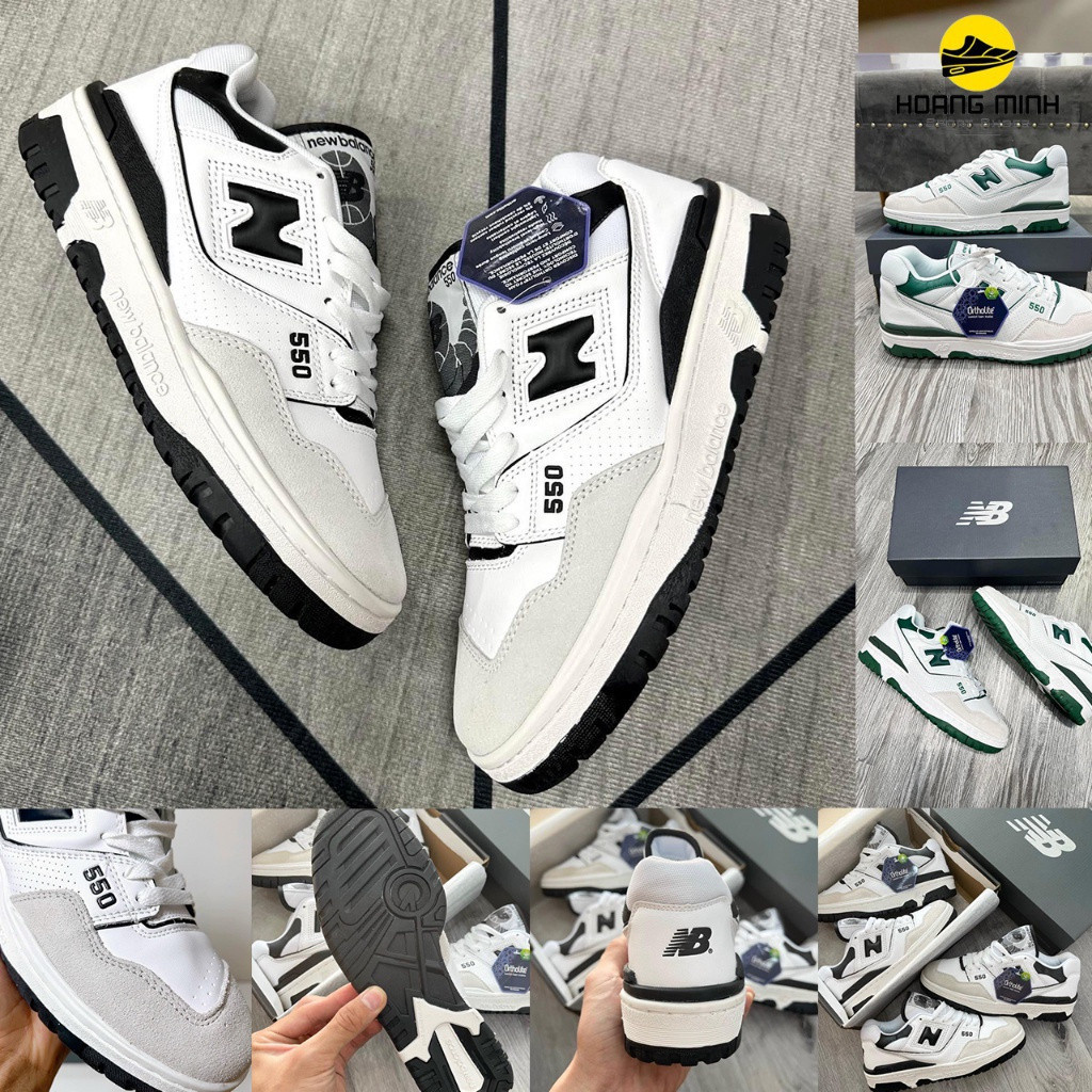 New Balance 550 White Green Shoes - high-quality NB and black sneakers ...