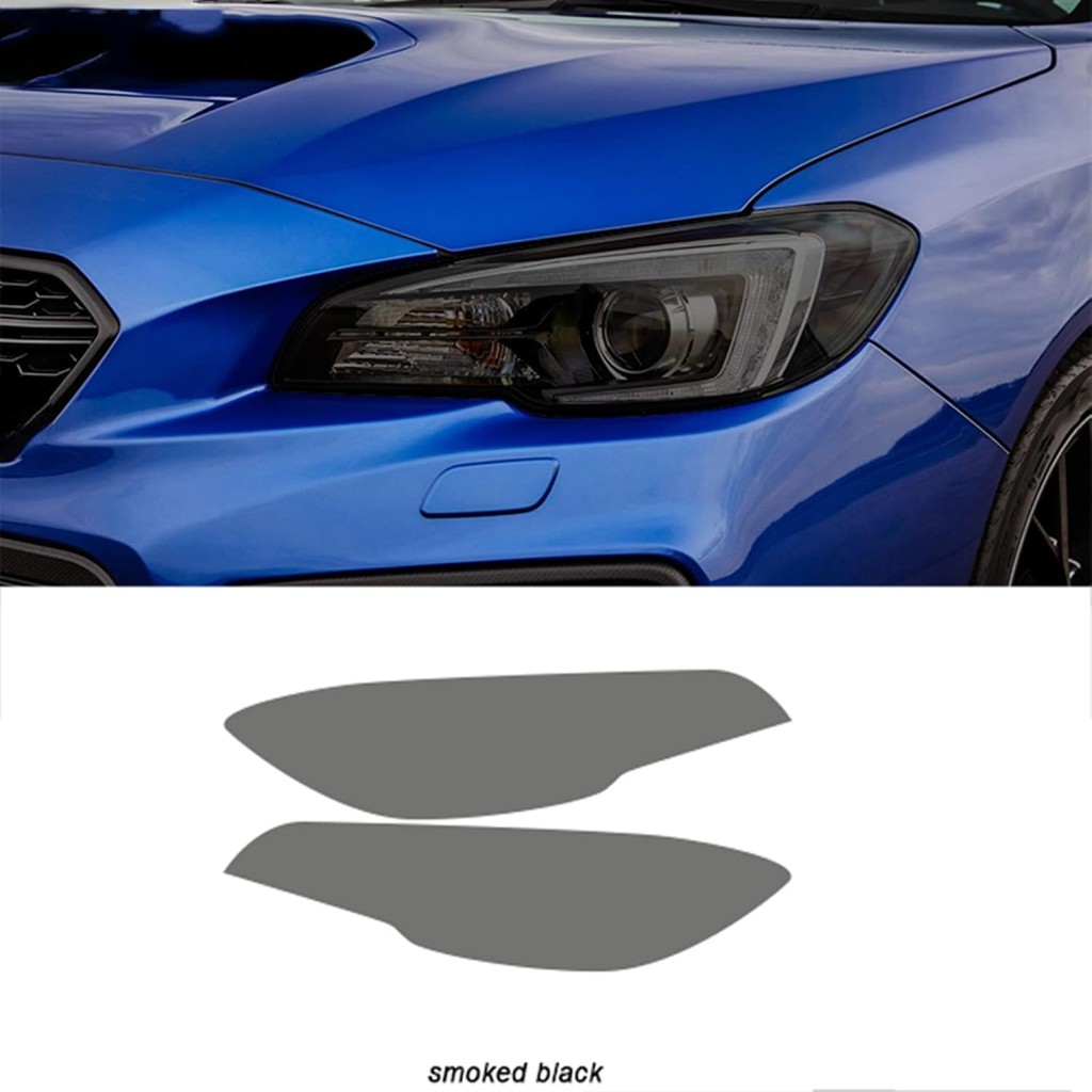 Car Headlight Protective Film for Subaru WRX VA STI 2015-2021, Smoked ...