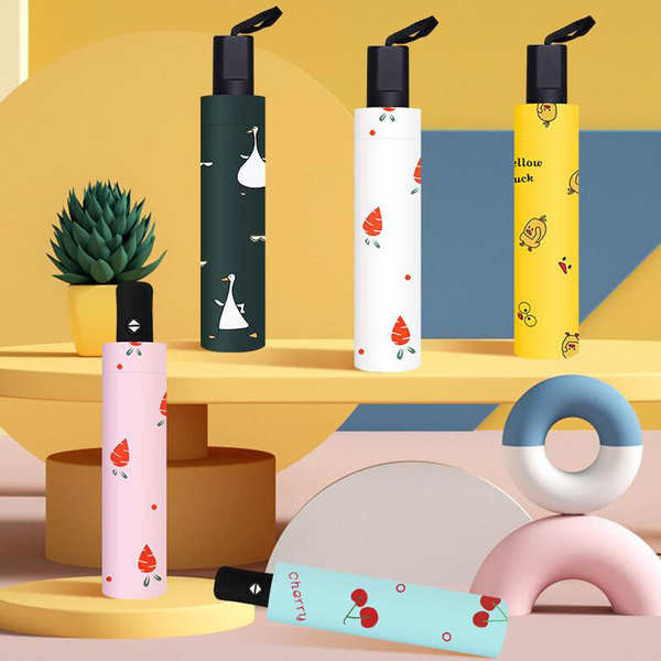 small umbrella umbrella for kids girls umbrella folding automatic Vinyl ...