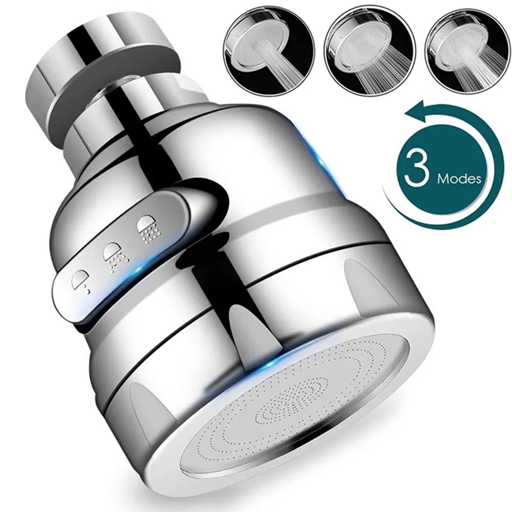 Adjustable Faucet Sprayer Attachment 360° Rotating Faucet Sink Sprayer ...