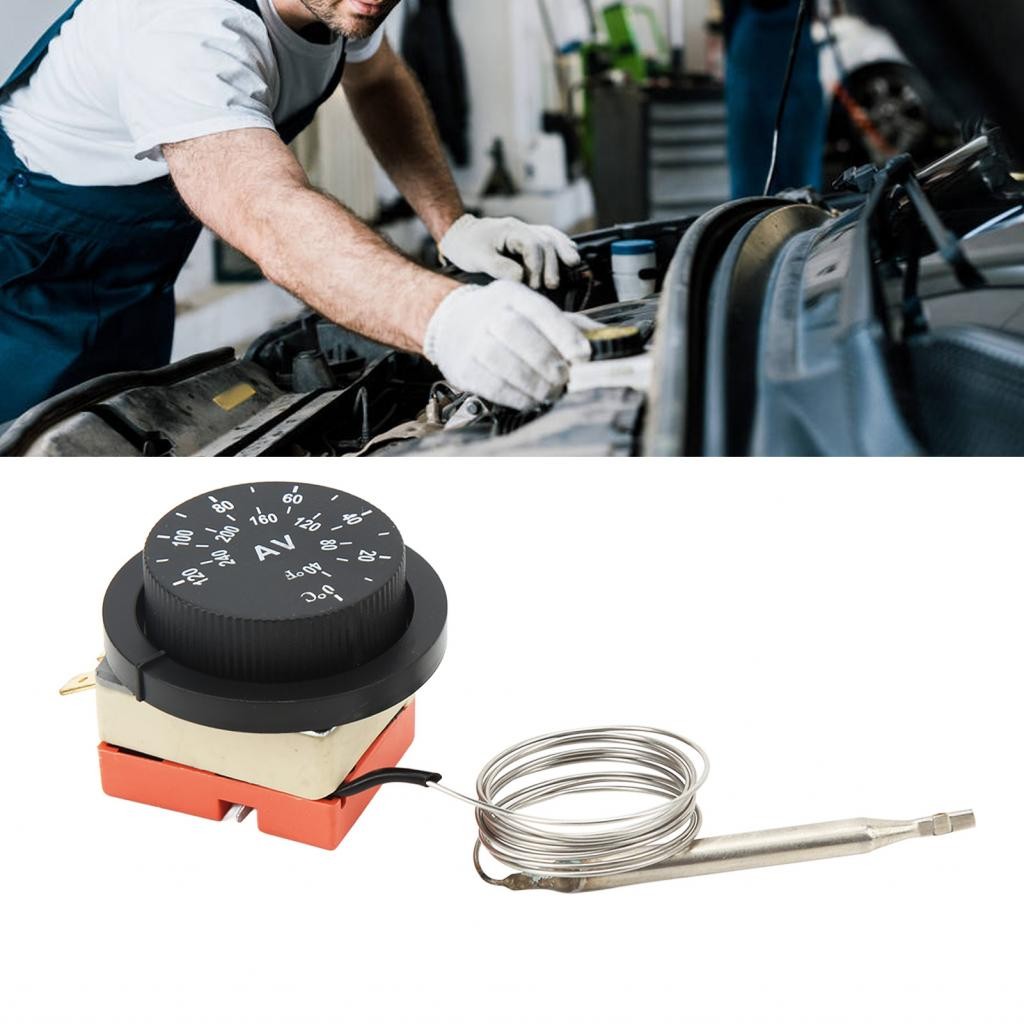 Gugushop Adjustable Electric Fan Thermostat Switch Car Radiator ...