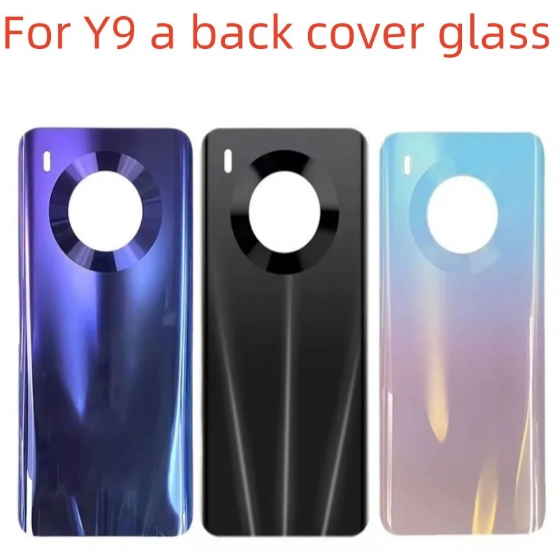 Back cover glass For Huawei Y9A Battery Cover Back Glass Panel Rear ...