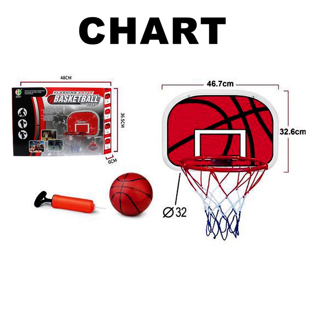 Basketball Hoop Mini Basketball Netball Hoop for Indoor Outdoor Kids ...