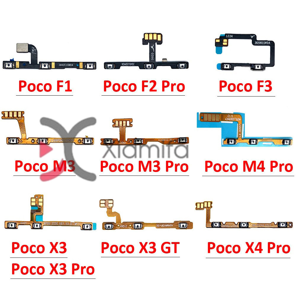 Xiaomi Mi Poco F1 F2 F3 M3 M4 X3 GT X4 X3 Pro NFC 4G 5G Power Button ...