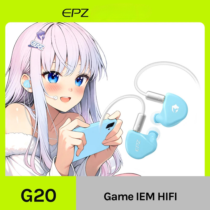 EPZ G20 Wired Earphones HIFI Music IEM In Ear Headphones Headset Type C ...