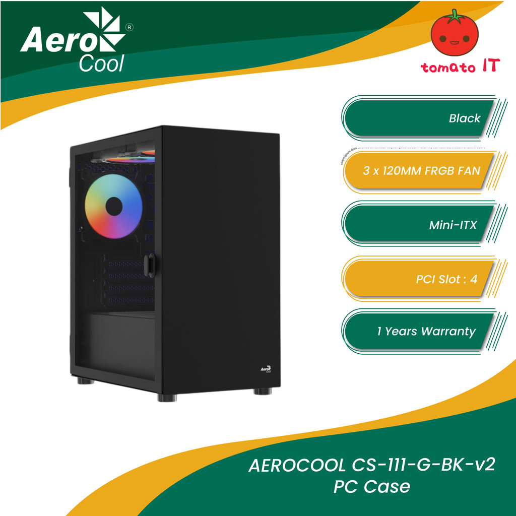 AEROCOOL CS-111 V2 Micro-ATX PC Chassis | Shopee Philippines