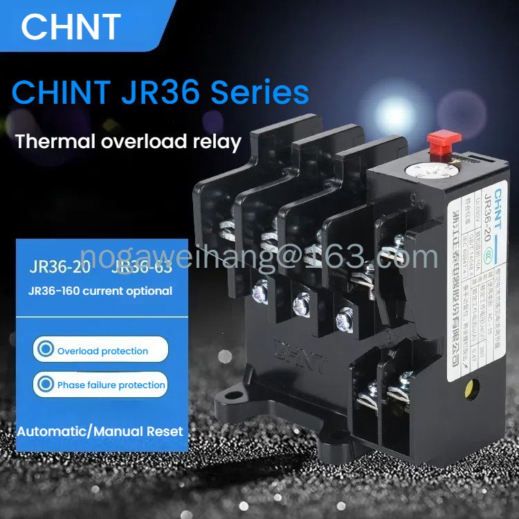 CHNT Thermal overload relay temperature overload protector JR36-20 | Shopee Philippines