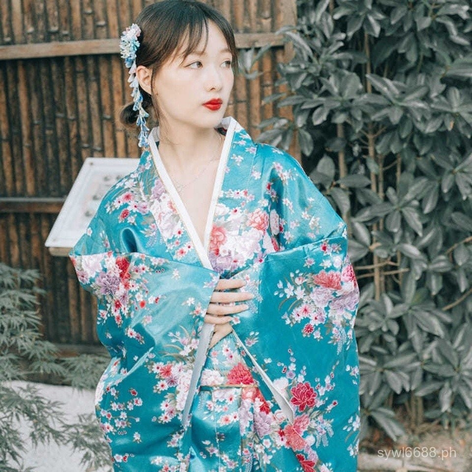 Traditional Script Kill Bathrobe Female Photography Kimono Japanese ...