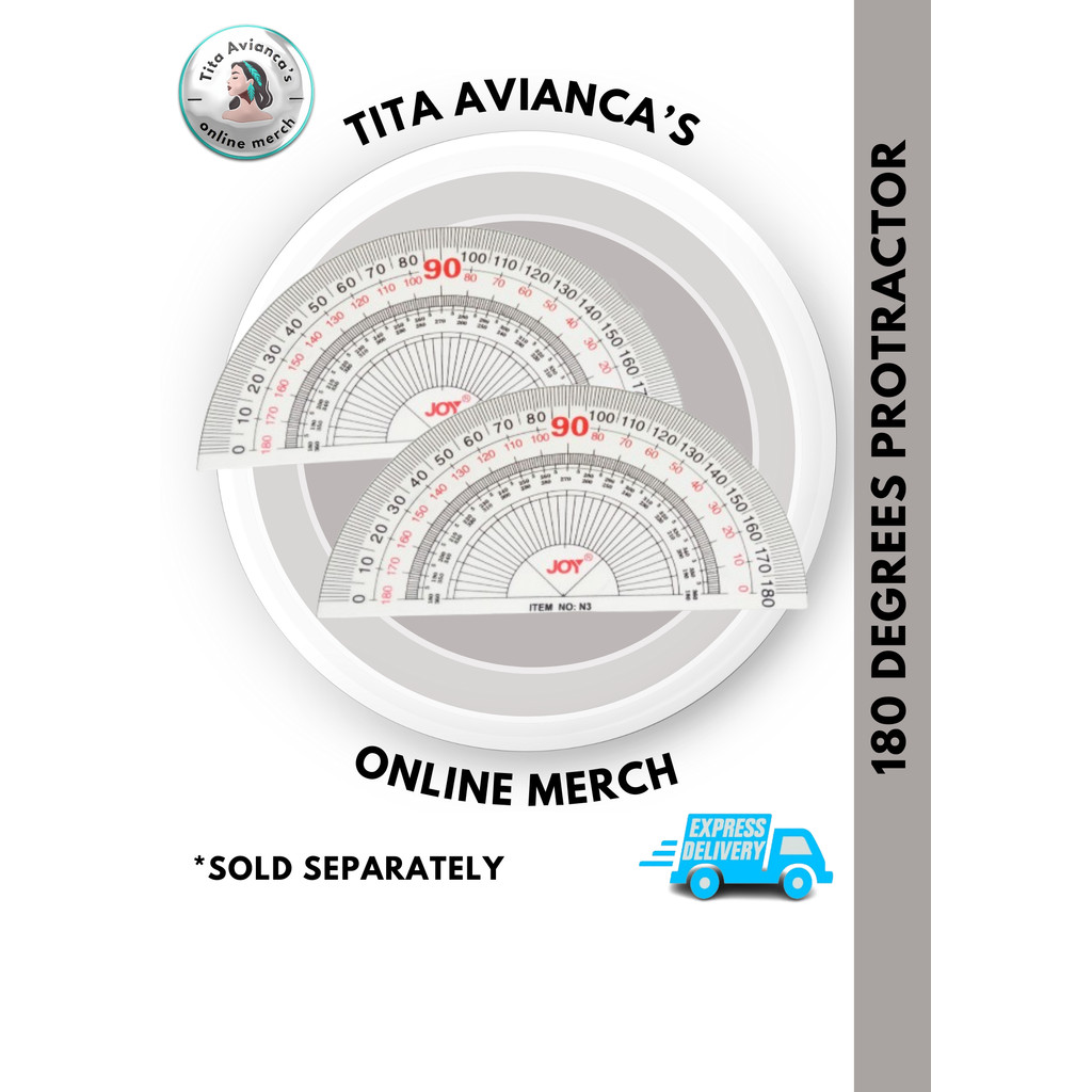 10 cm / 8.5 cm Plastic 180 Degrees Protractor for Angle Measurement ...