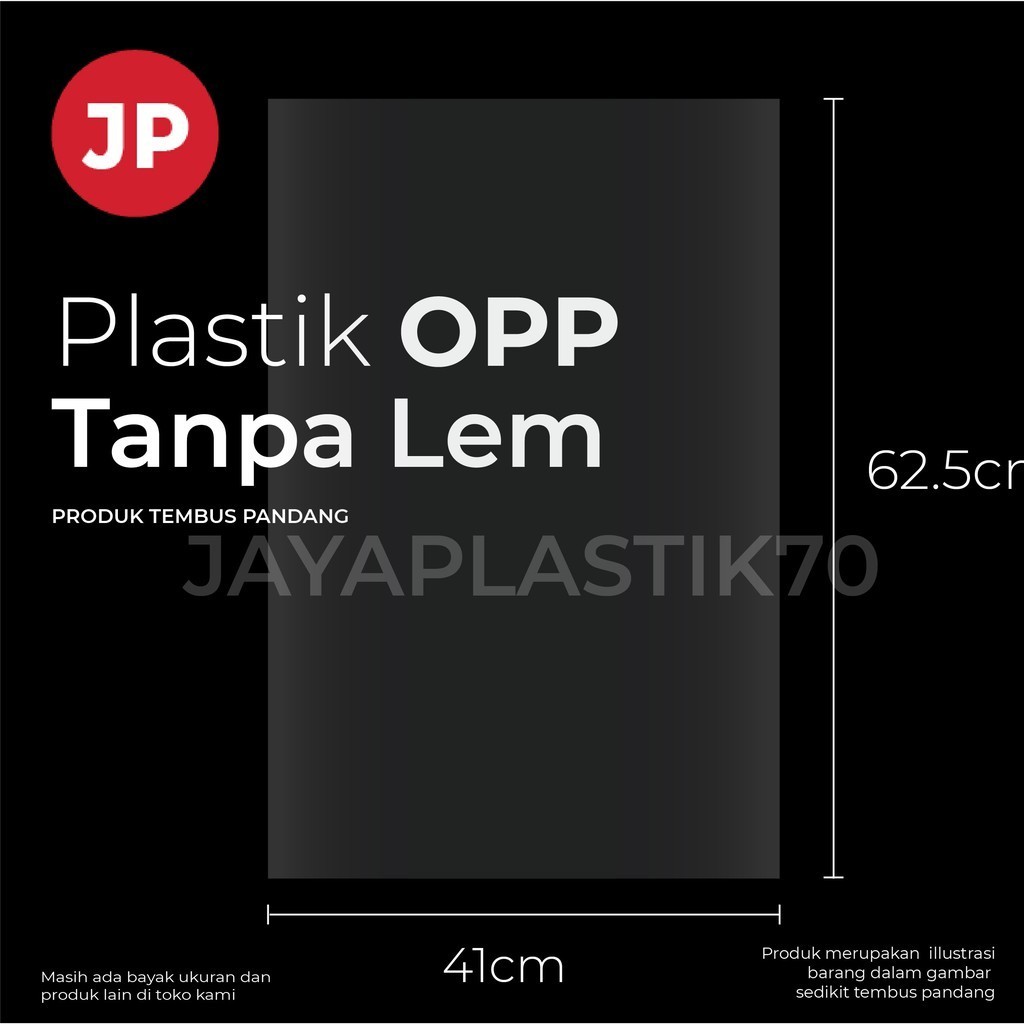 OPP Plastic by the Kilo Size 28x50 cm Without Glue Medium THICK ...