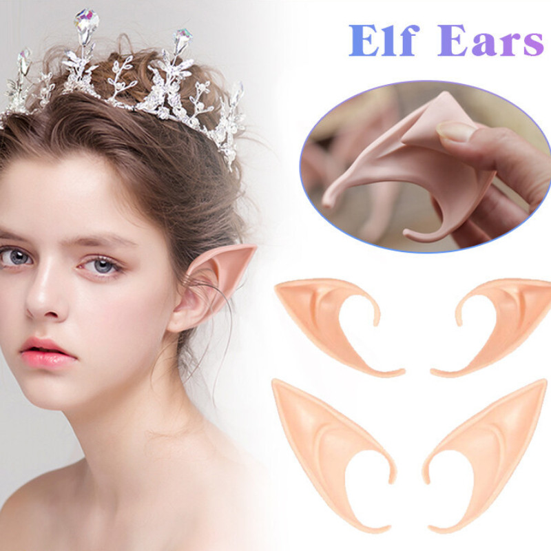1 Pair Elf Ears Halloween Angel Fake Ears Cosplay Dance Party Props ...