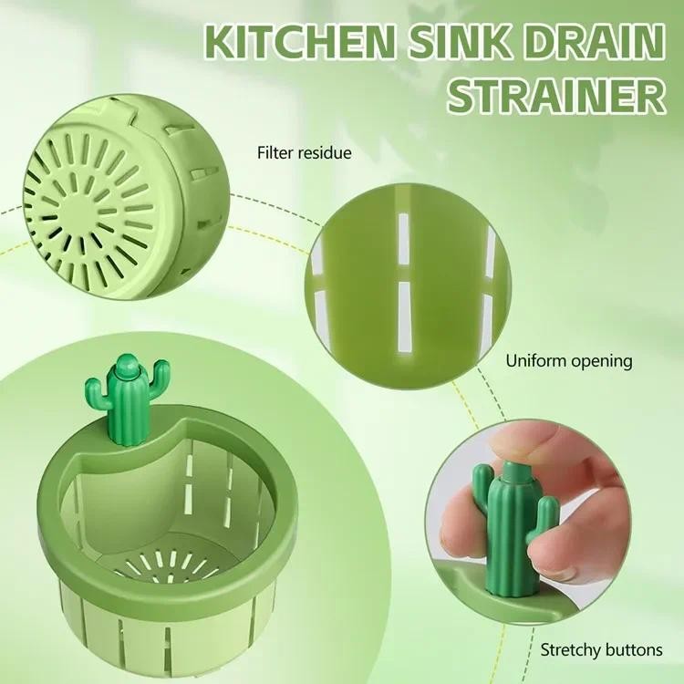Multi-Functional Cactus Sink Filter Screen Kitchen Anti Clogging ...