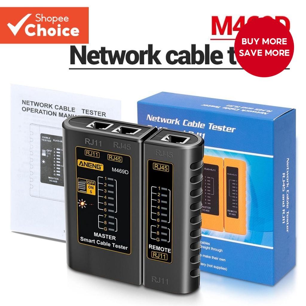 1/2/3 Efficient Network Cable Tester for Cat5 Cat5E Cat6 Ethernet ...