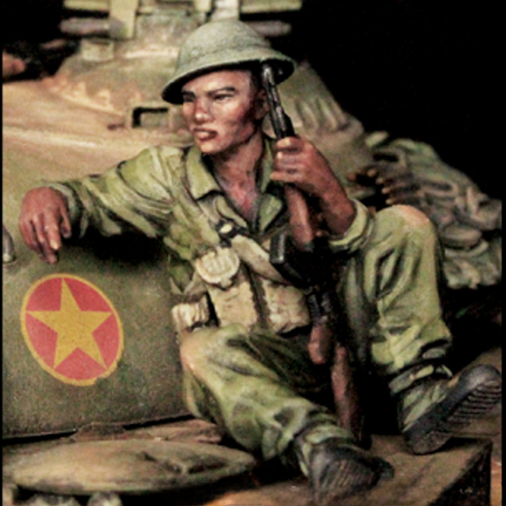 1/35 NVA Tank RIDER 1, AK, Resin Model figure Soldier, WWII Military ...