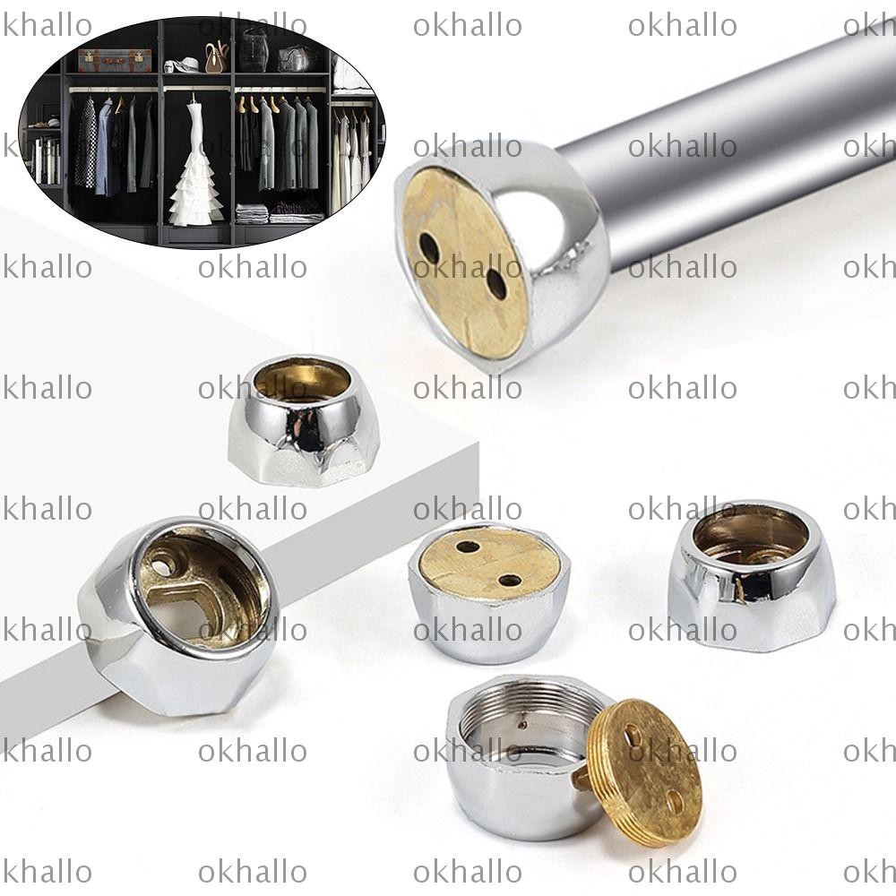 OKHALLO Rod Holder, Hang Rod Support 19mm-25mm Octagonal Closet Flange ...