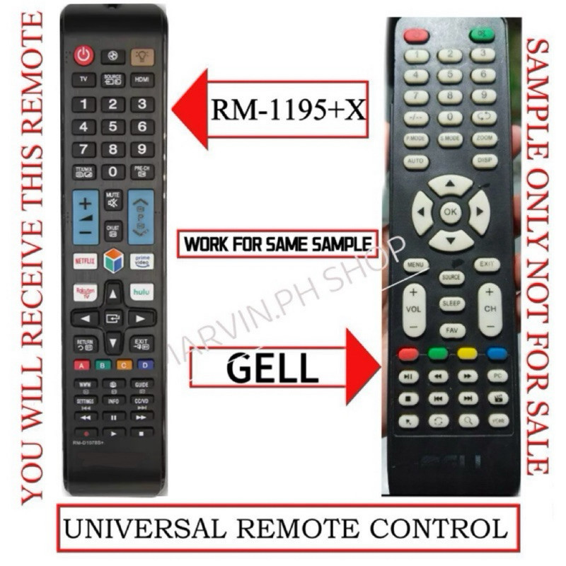 ready to use Remote Control for GELL Universal Smart tv Remote Na ...