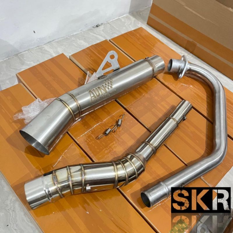 1set AUN 51mm conical open spec exhaust pipe for raider 150 carb fi tmx ...