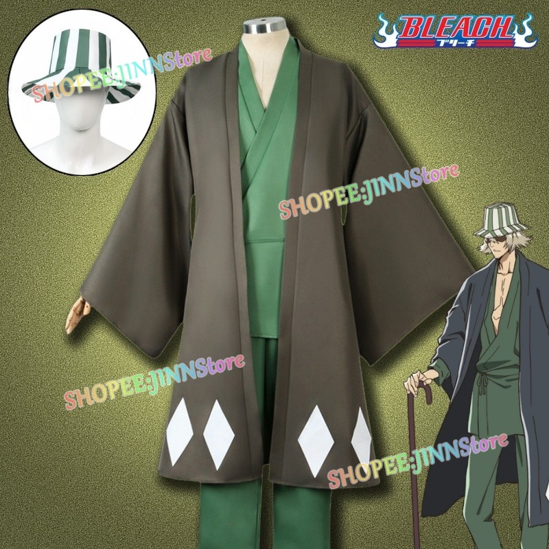 - JINN - Anime BLEACH Cosplay Kisuke Urahara Uniforms Kisuke Kimono ...