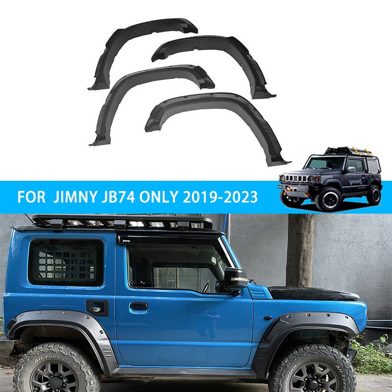 4PCS New Design Car Fender Flares for Suzuki Jimny Gen 4 JB74 2019 2020 2021 2022 2023 Car Wheel ...