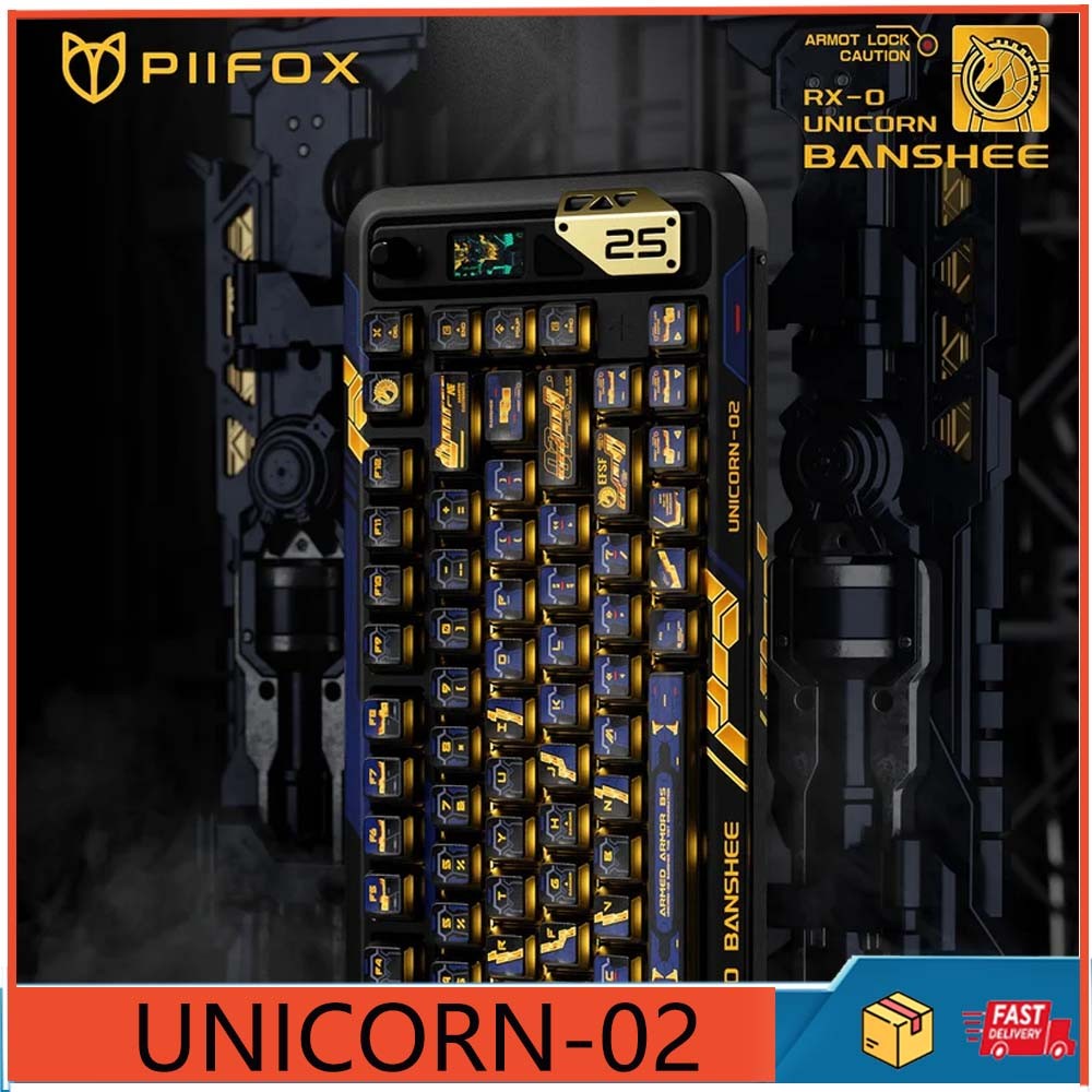 PIIFOX UNICORN GUNDAM-02-BANSHEE Nuclear Powered PBT Transparent Five ...