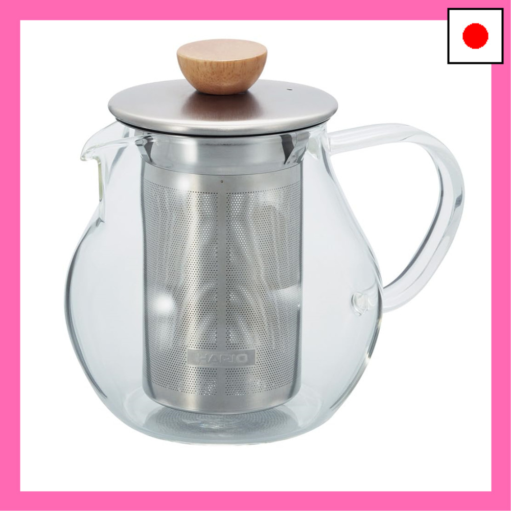 HARIO Tea Pitcher 450ml Heat Resistant Glass Teapot TPC-45HSV ,wood ...