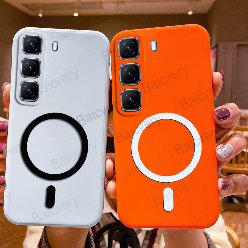 Fashion Phone Case For Infinix Hot 50 4G 5G Pro+ Plus Candy Color Soft Silicone Anti-drop Matte ...