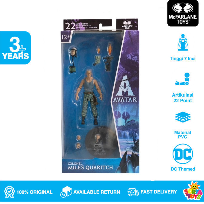 Action Figure Mcfarlane Avatar 2 Colonel Miles Quaritch | Shopee ...