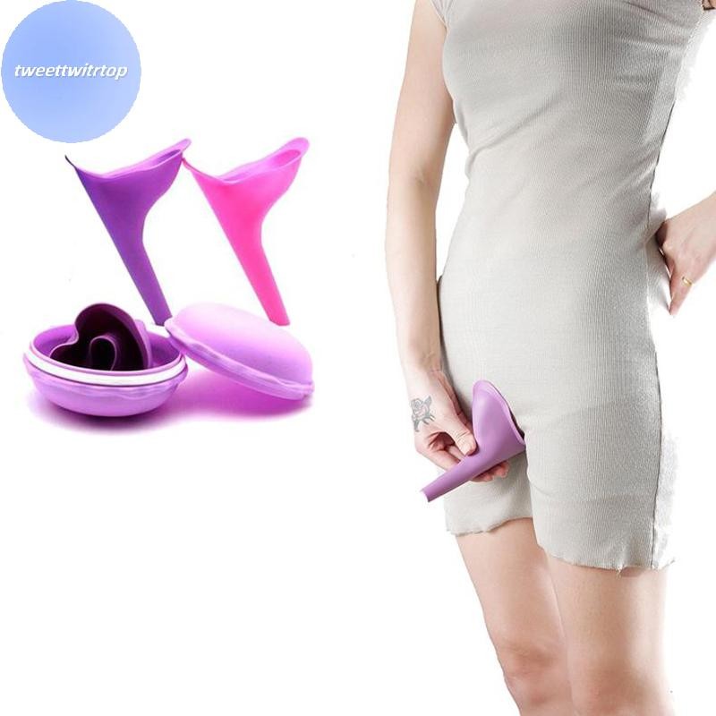 TRTOP 1Set Outdoor Women Silicone Urinal Female Urination Storage Box Stand Up & Pee PH | Shopee ...