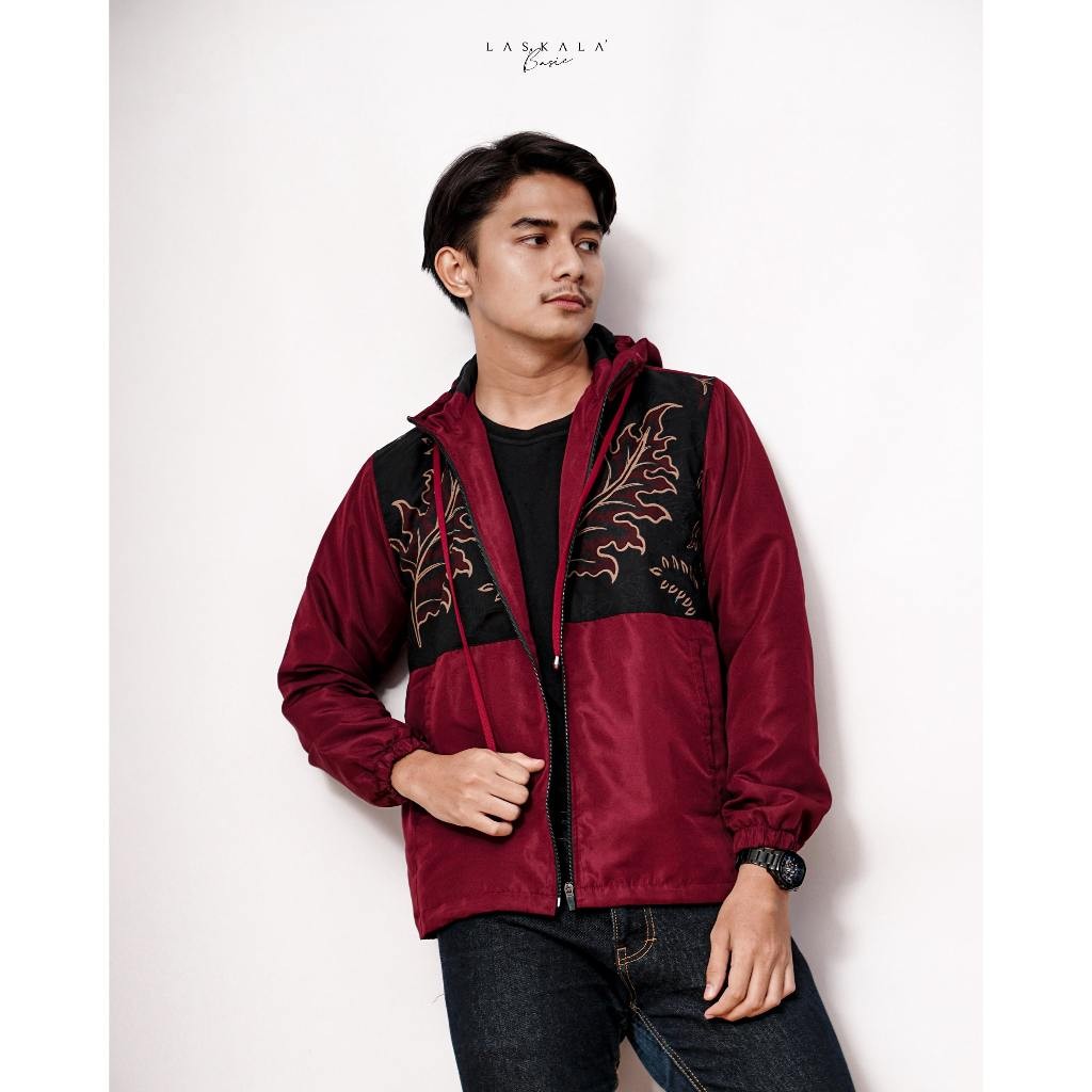 HAILUK Taksa Men's Long Sleeve Black Batik Jacket | Shopee Philippines