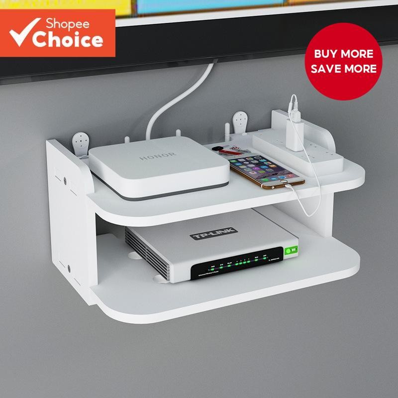 Green Moon Living Room TV Wall Set-Top Box Router Storage Box WiFi Rack ...