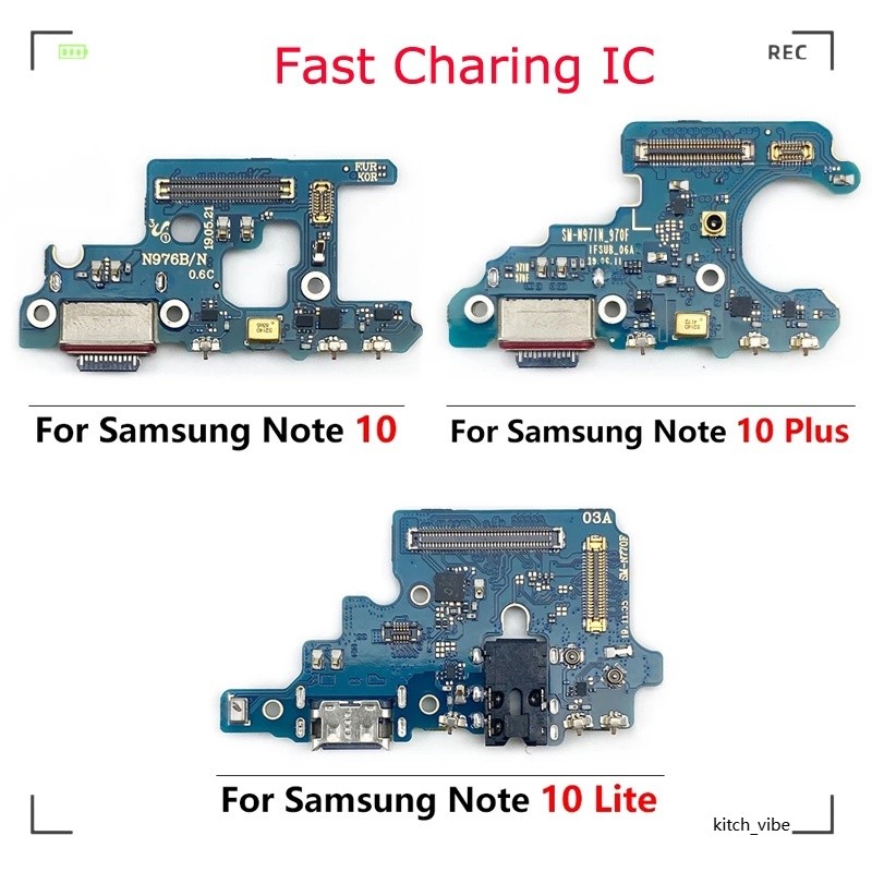 Charging Port USB Connector Flexible for Samsung Galaxy Note 10 Plus ...