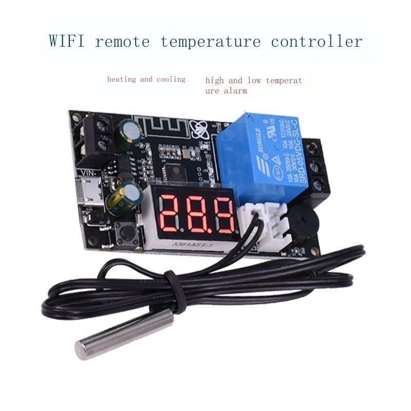 Digital thermometer thermostat relay control switch heating and cooling ...