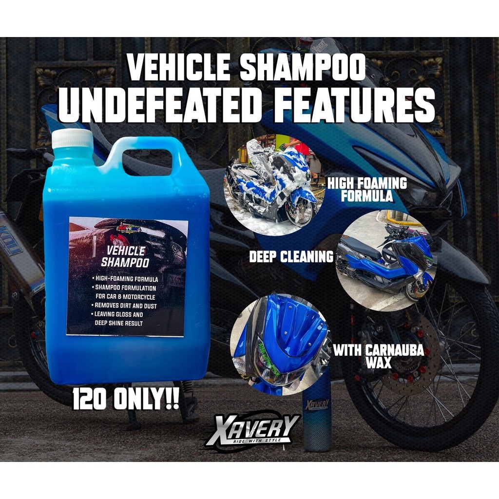 Xavery Detailing Premium Car Shampoo / Vehicle Shampoo w/ Wax - 1 LITER ...