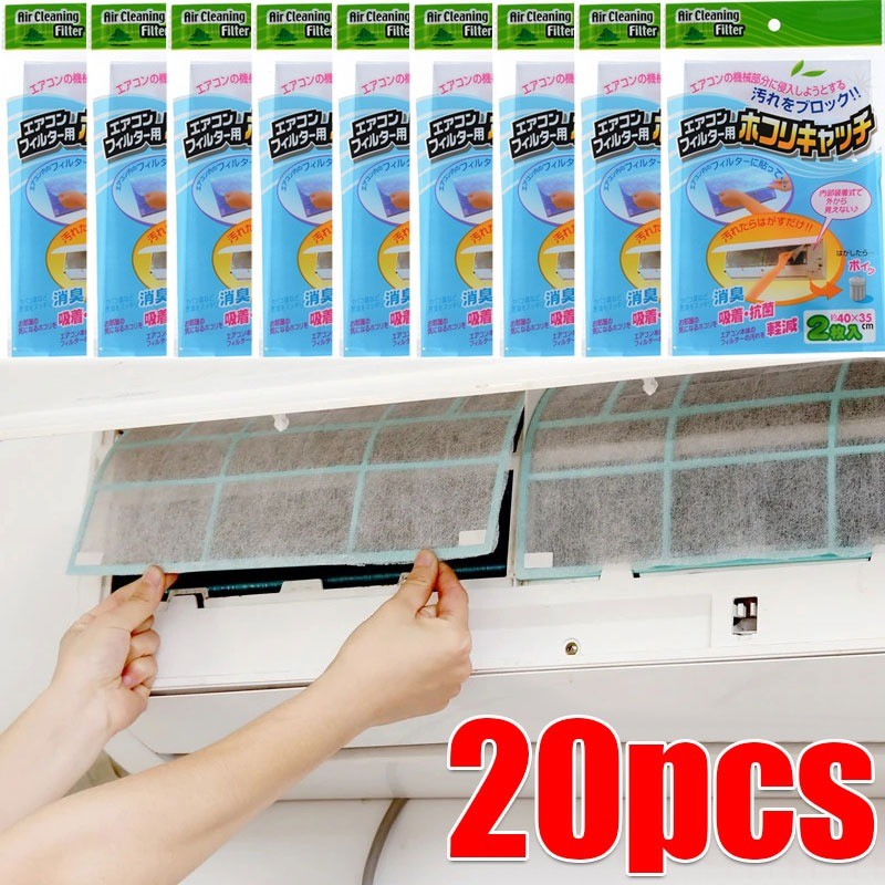 6/10/20Pcs Dustproof Air Purification Mesh / Air Conditioner Filter ...