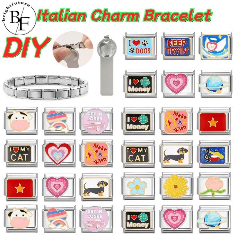 Music Planet Italian Charm Bracelet Fit 9mm Stainless Steel Bracelet ...