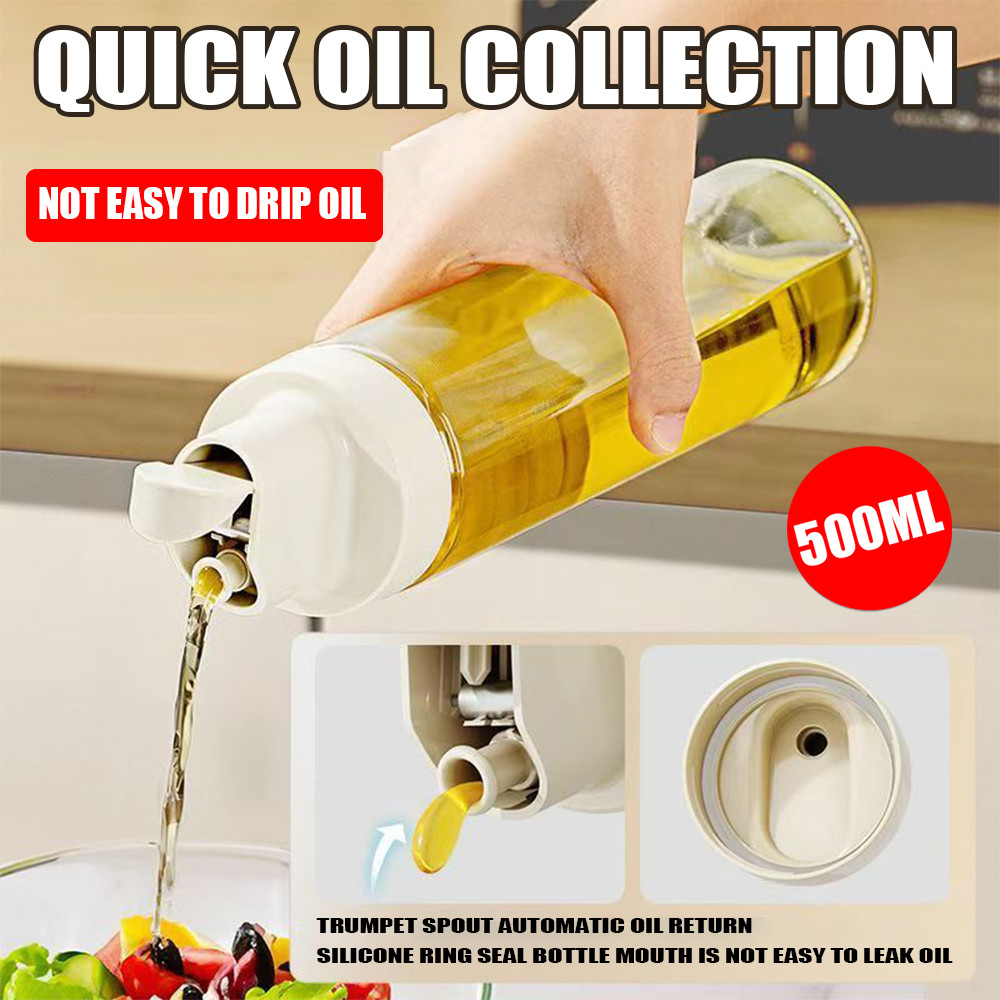 500ML Glass Oil Container Condiments Bottle Automatic Automatic Open ...