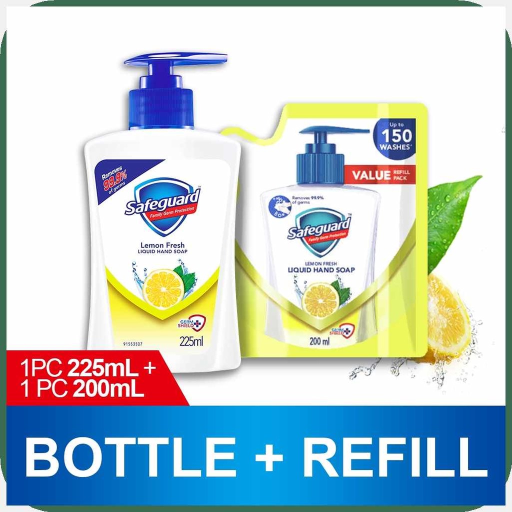 Safeguard@i/Lemon'NW{Fresh{gp'Liquid{WP'Hand{Dg'Soap{Cc'(225mL){uu'+{aN ...