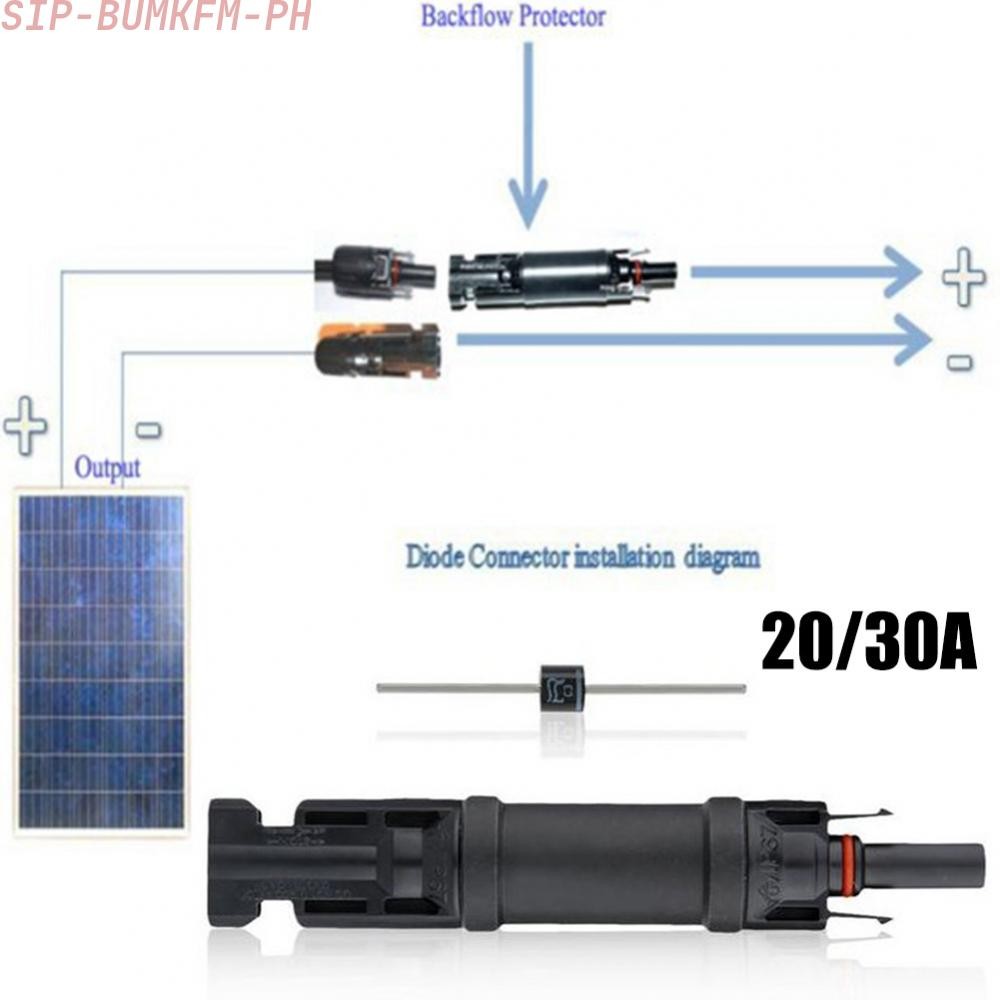 1* Fuse Holder Solar Panel 1000VDC Black-Connector Diode-Fuse Holder ...
