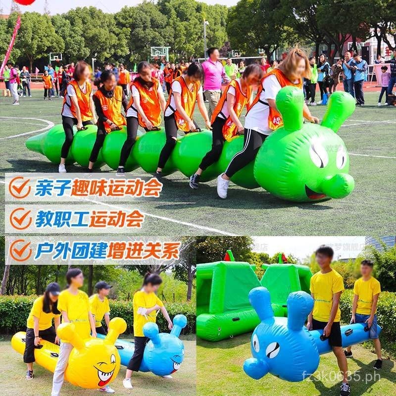 Game Caterpillar Training Props Inflatable Team Building Boat Dry ...