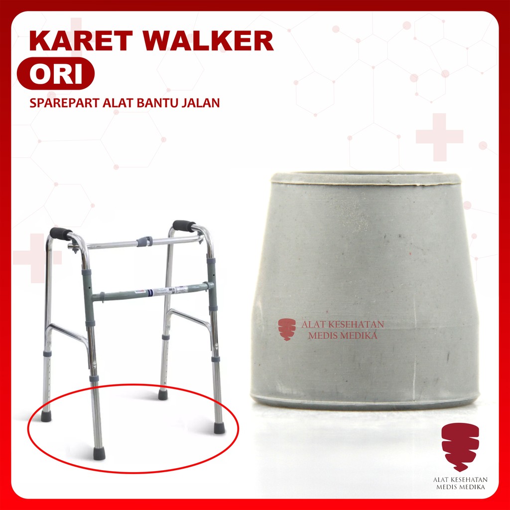 Rubber Bottom Foot Walker Grey Clothesline Stick Spare Part Walking Aid ...