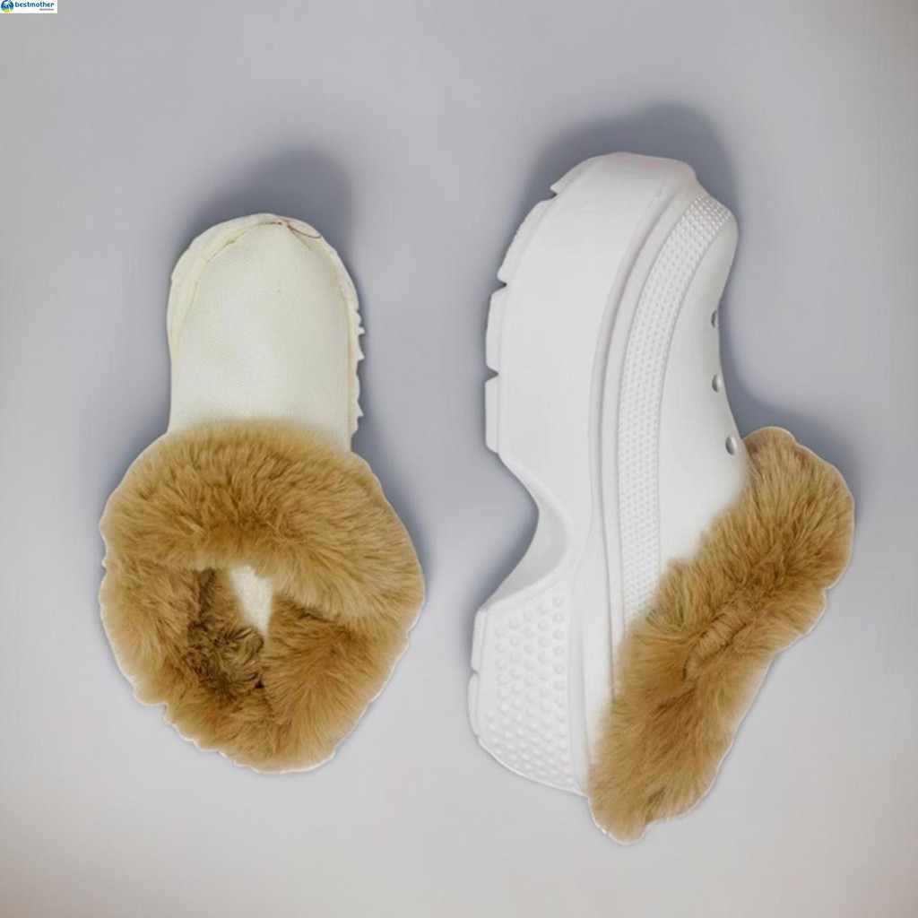 Furry Clogs Hole Shoes Liners Clogs Replacement Removable Insoles ...