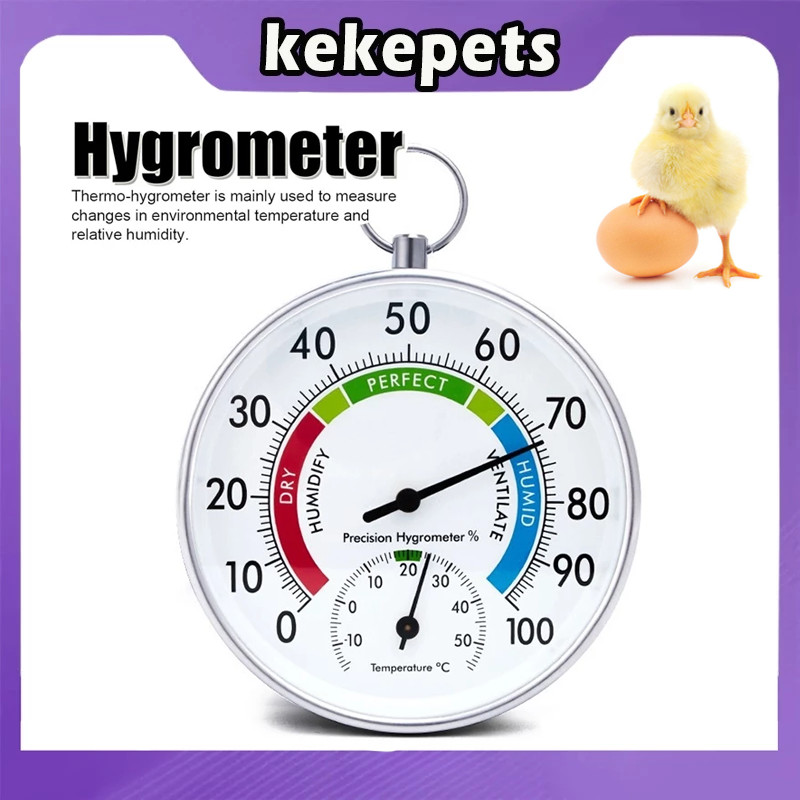 Round pointer temperature and humidity meter wall mounted home ...