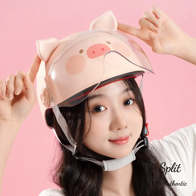 Genuine Ready Stock TOYZERO+Canned Pig lulu Pig Girl Gift Helmet Cute ...