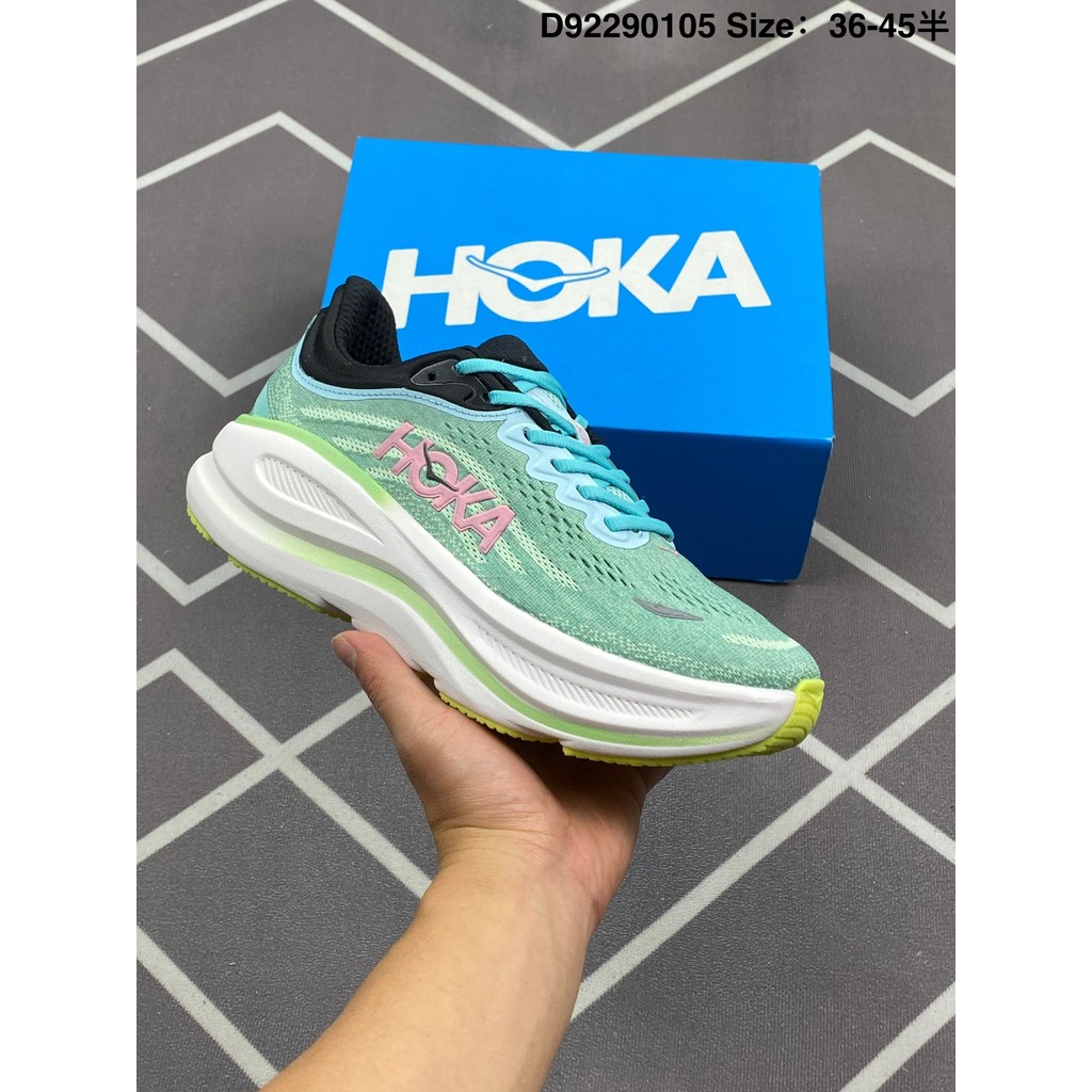 (5 Colors)Unisex OKA M BONDI 9 Running Shoes HOKA ONE ONE Breathable ...
