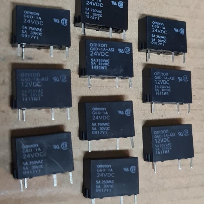 SB99 relay relay omron g6d 1a 5vdc 5volt 5 VOLT vdc 4p 4 pin legs ...