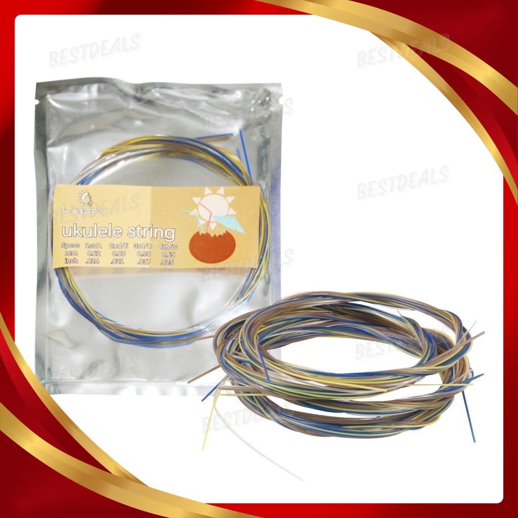 LU-02 L'espoir High Quality Nylon Ukulele String (Colored) | Shopee ...